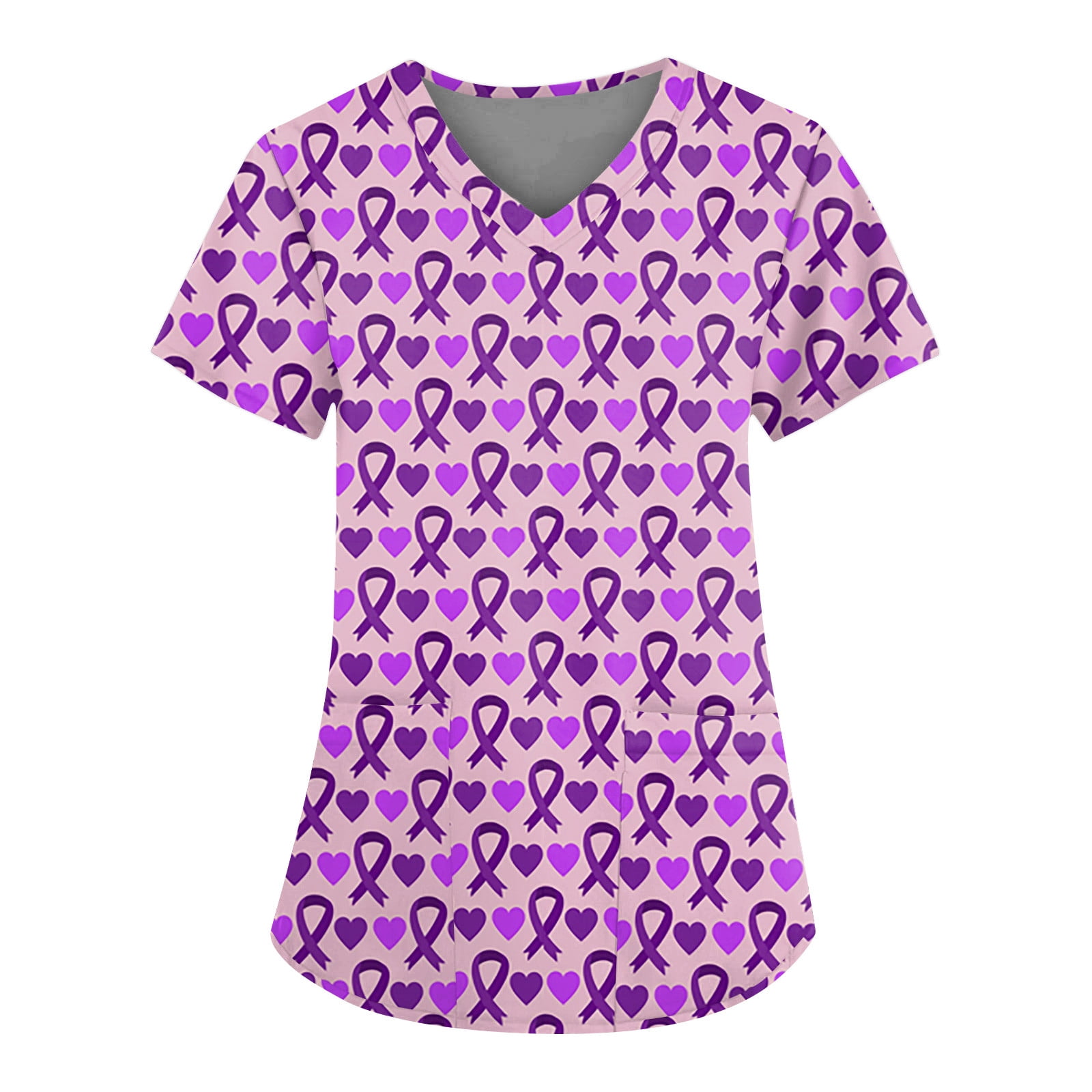 Scrubs for Women Petite Oversize Short Sleeve Work Scrub Woman ...