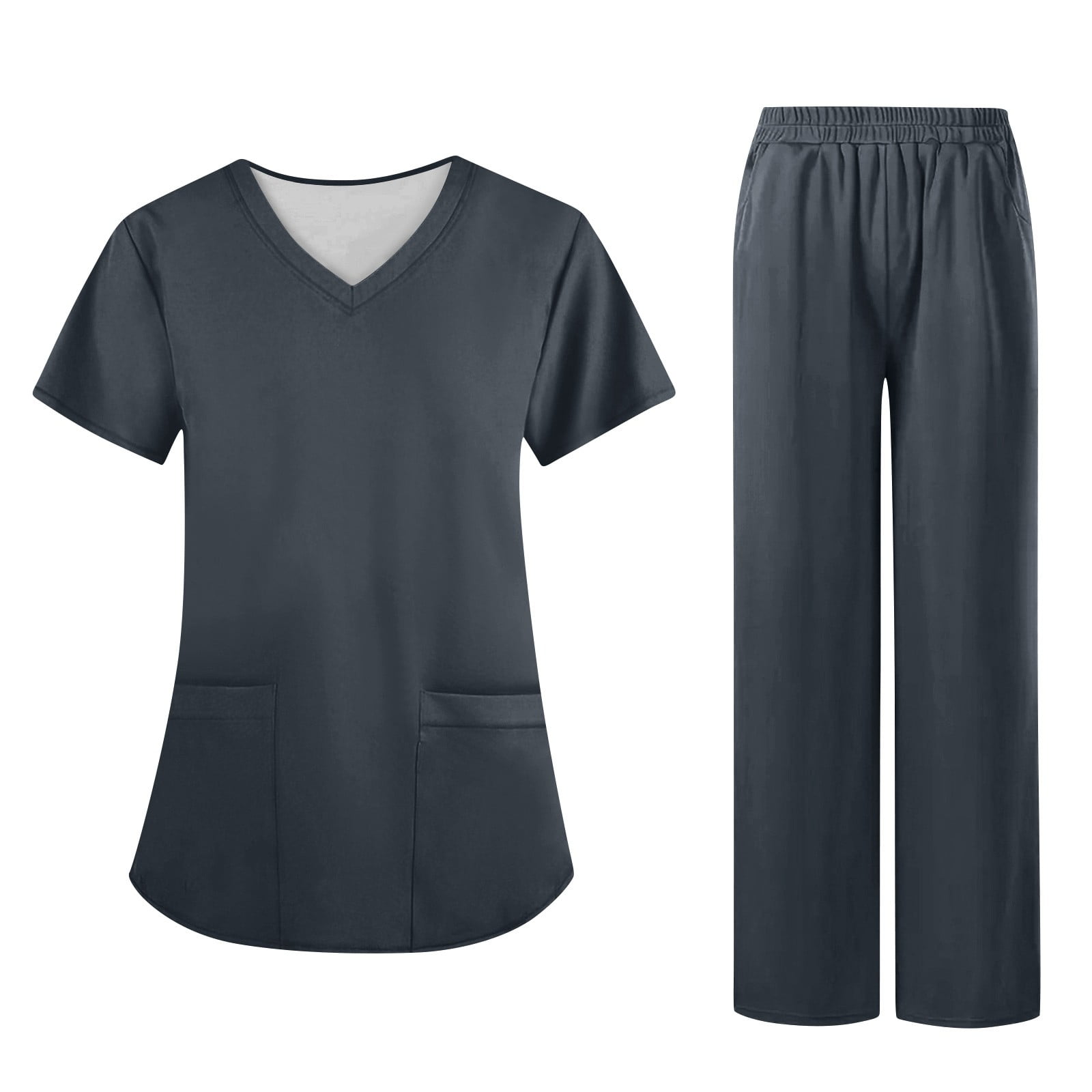 Scrubs for Women Scrub Set - Comfort Stretch V-Neck Scrub Tops with ...