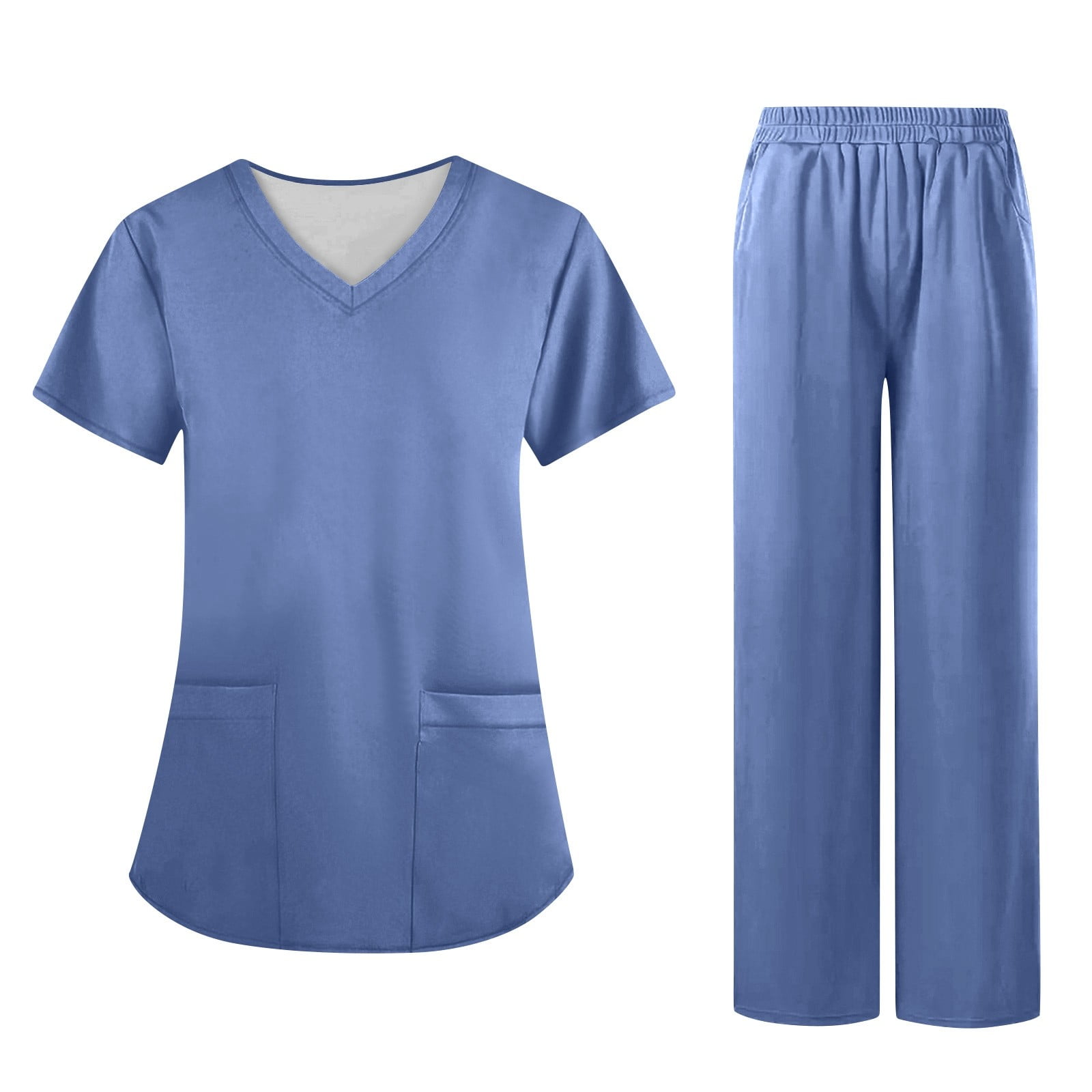 Scrubs for Women Scrub Set - Comfort Stretch V-Neck Scrub Tops with ...
