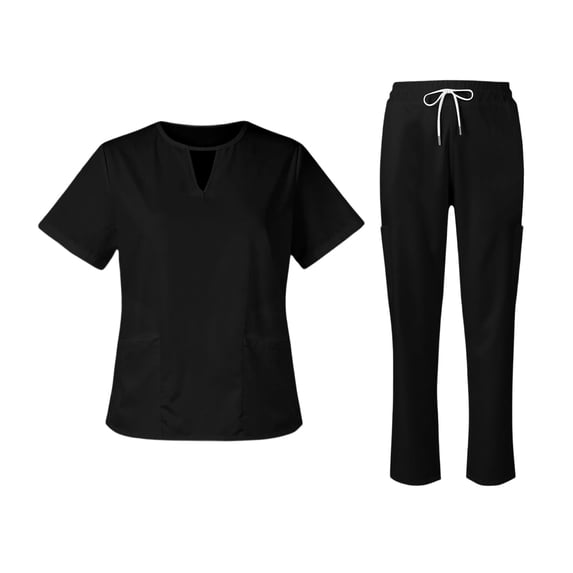 Scrubs for Women Set 2026 Essential Jogger Scrub Set Medical Nursing ...