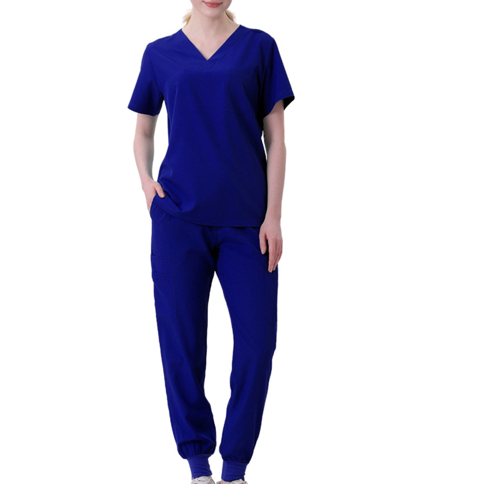 Scrubs for Women Set Scrub Top and Jogger Pant Workwear Modern Medical ...