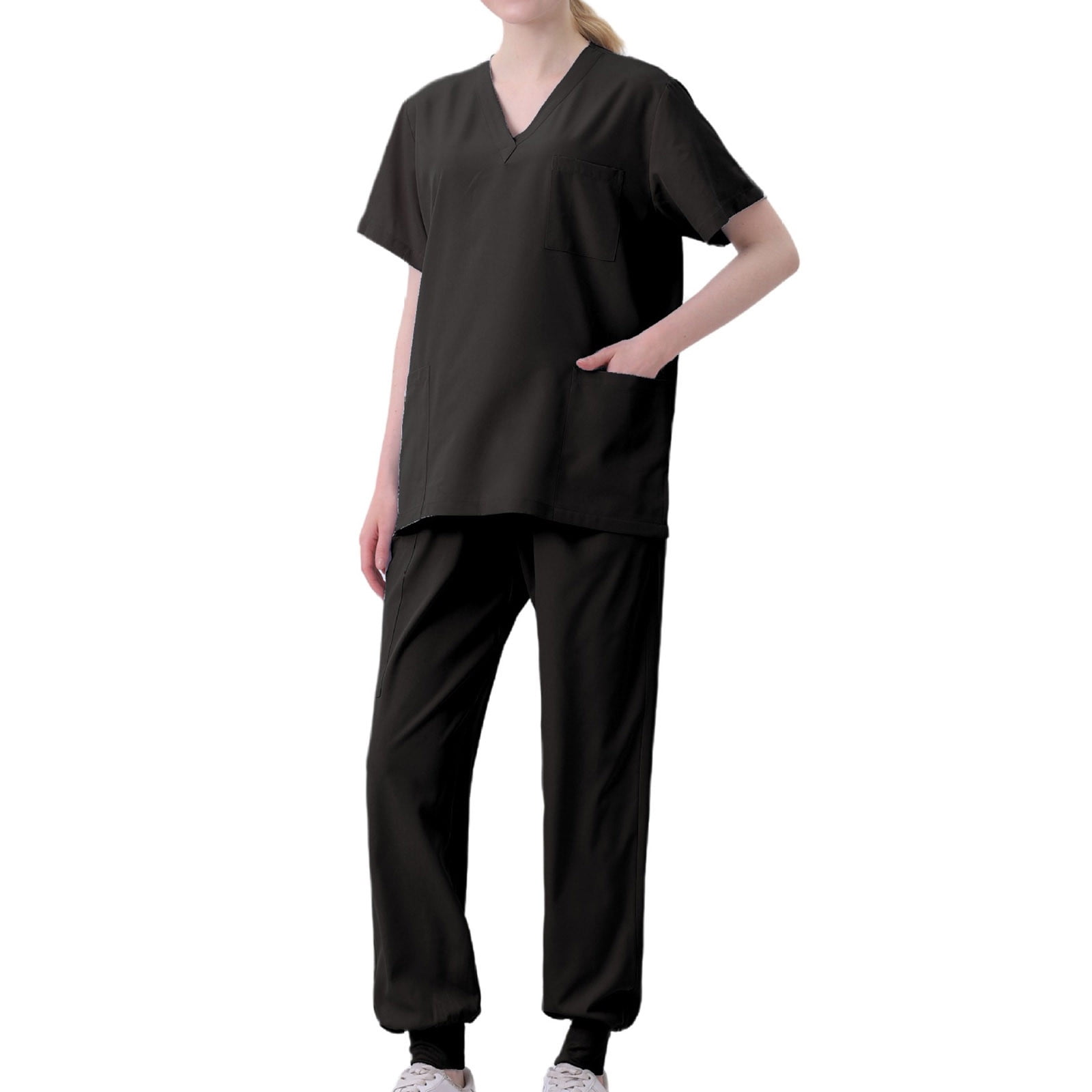Scrubs for Women Set Scrub Top and Jogger Pant Workwear Modern Medical ...