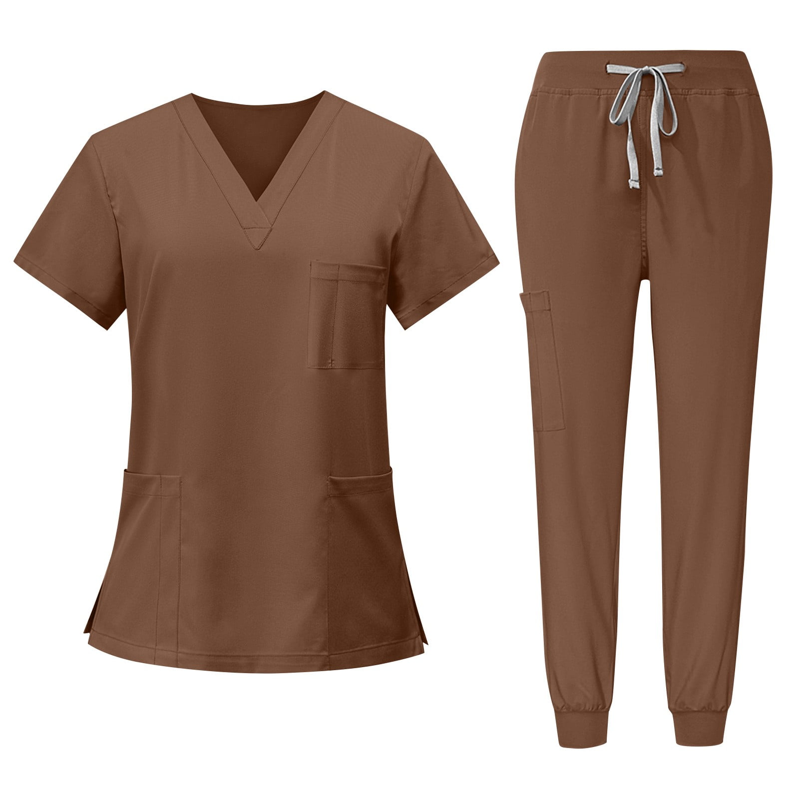Scrubs for Women Stretch V-Neck Medical Scrub Tops Quick-drying ...