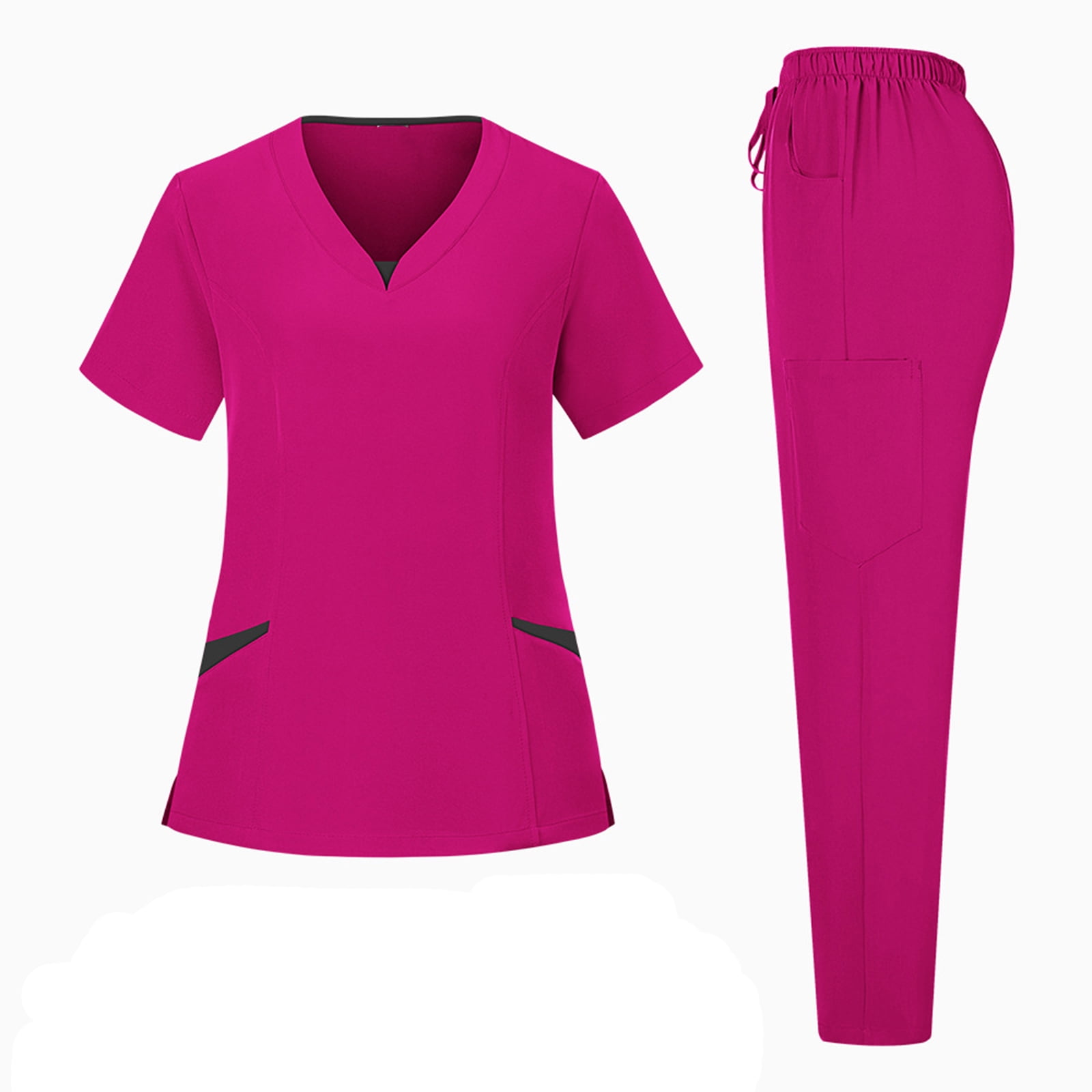 Scrubs for Women and Men Set – Medical Uniform, Binding Top and ...