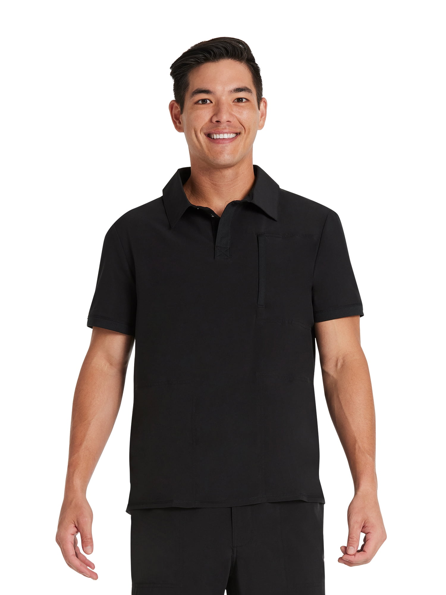 Scrubstar Men's Premium Performance Stretch Polo Scrub Top, Sizes XS ...