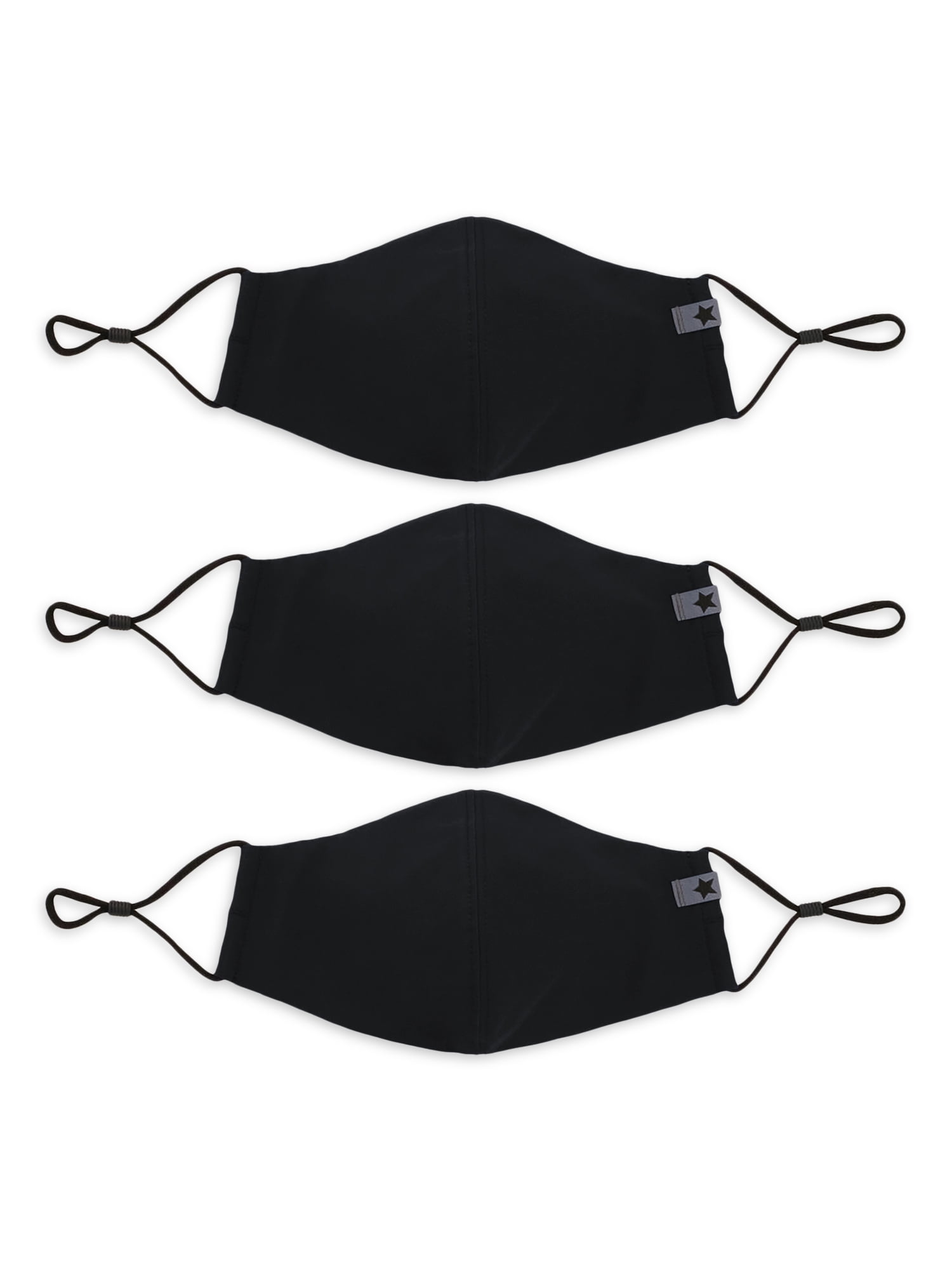 Scrubstar Washable Reusable Adult Cloth Face Masks Triple Layer 3 Count ...