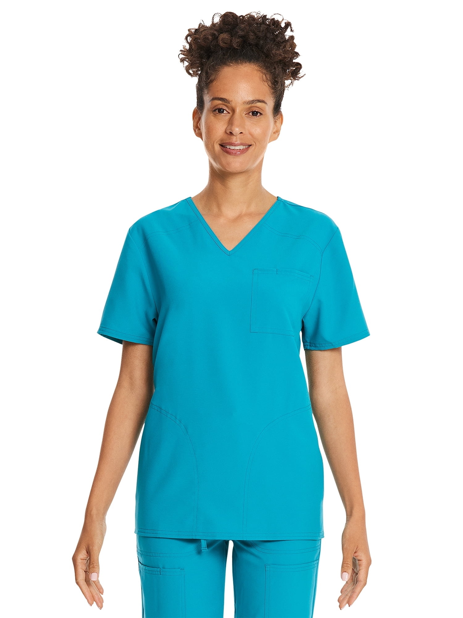 Scrubstar Unisex V-Neck Scrub Top with Pockets, XS-3XL, Polyester ...