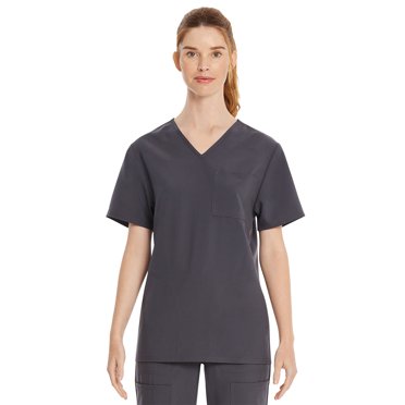 Medline ComfortEase Unisex V-Neck Scrub Top with Pocket - 910JCBXXL-CM ...