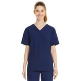 Scrubstar Unisex V-Neck Scrub Top with Pockets, Sizes XS-3XL, Polyester ...