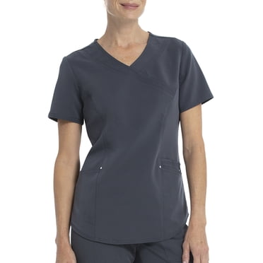 Scrubstar Women's Premium Performance Stretch Double V-Neck Scrub Top ...