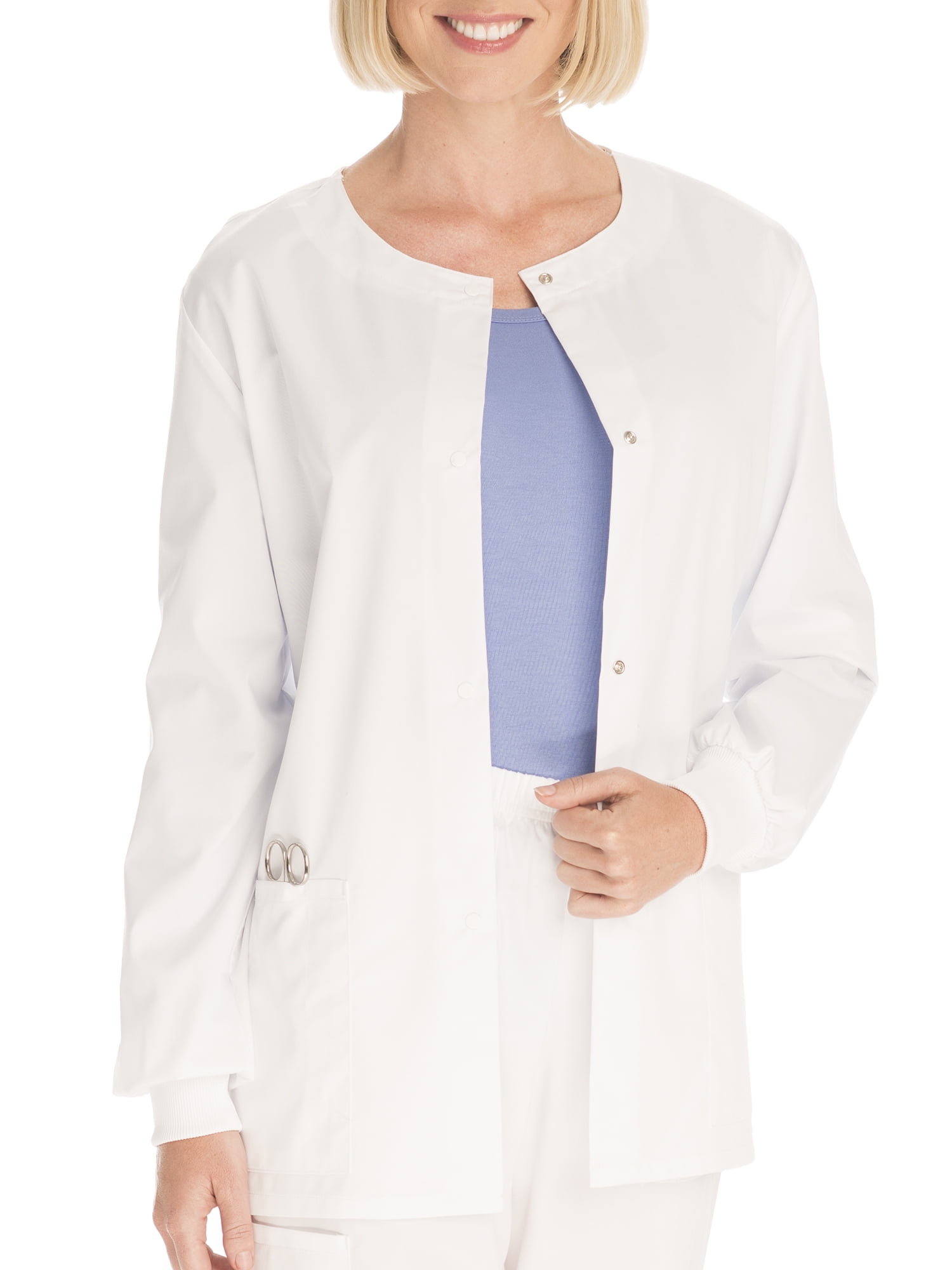 Scrubstar Women's Core Essentials Mechanical Stretch Snap Front Scrub ...