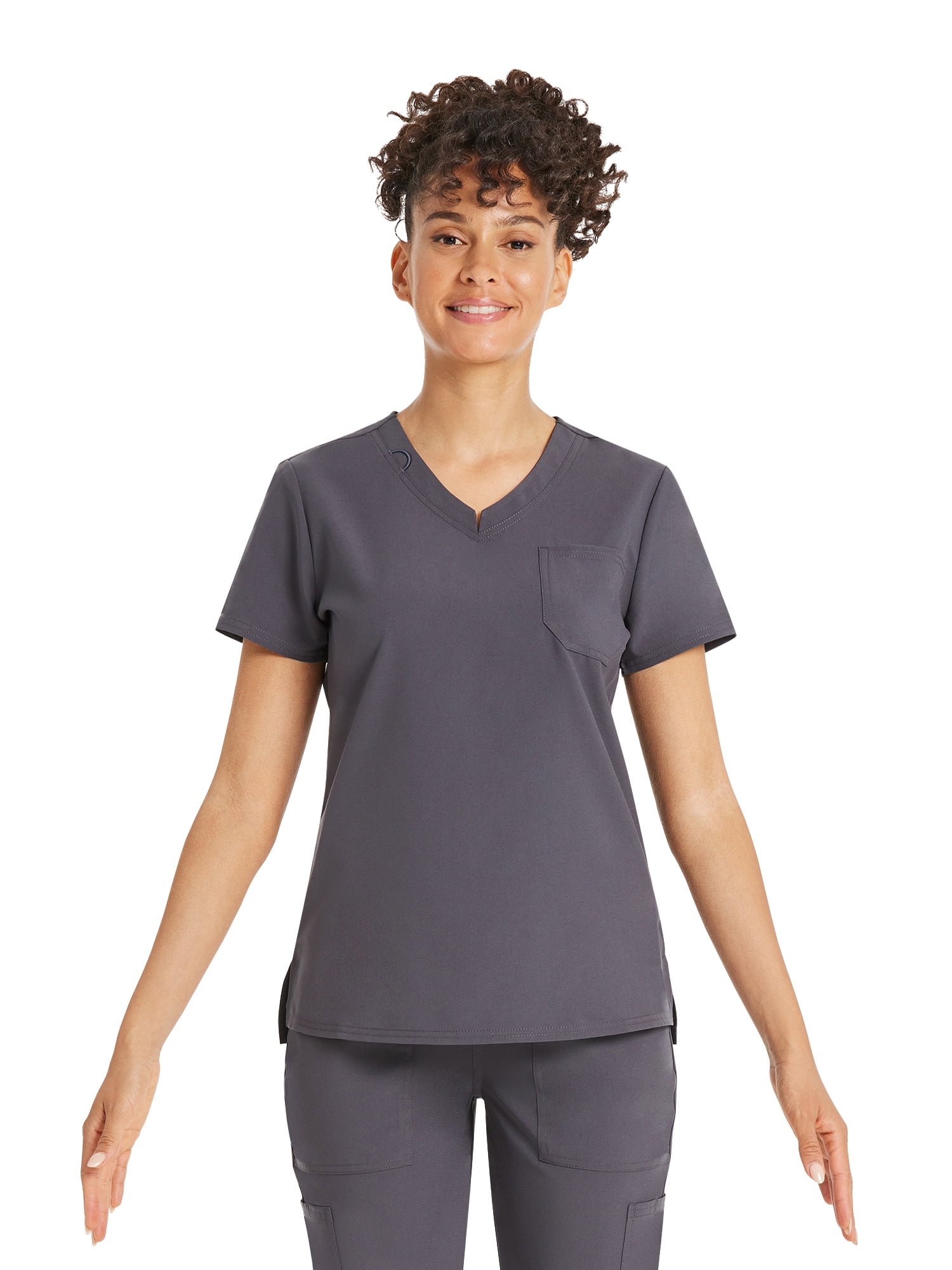 Scrubstar Women's Core Essentials Stretch V-Neck Scrub Top, Sizes XS ...