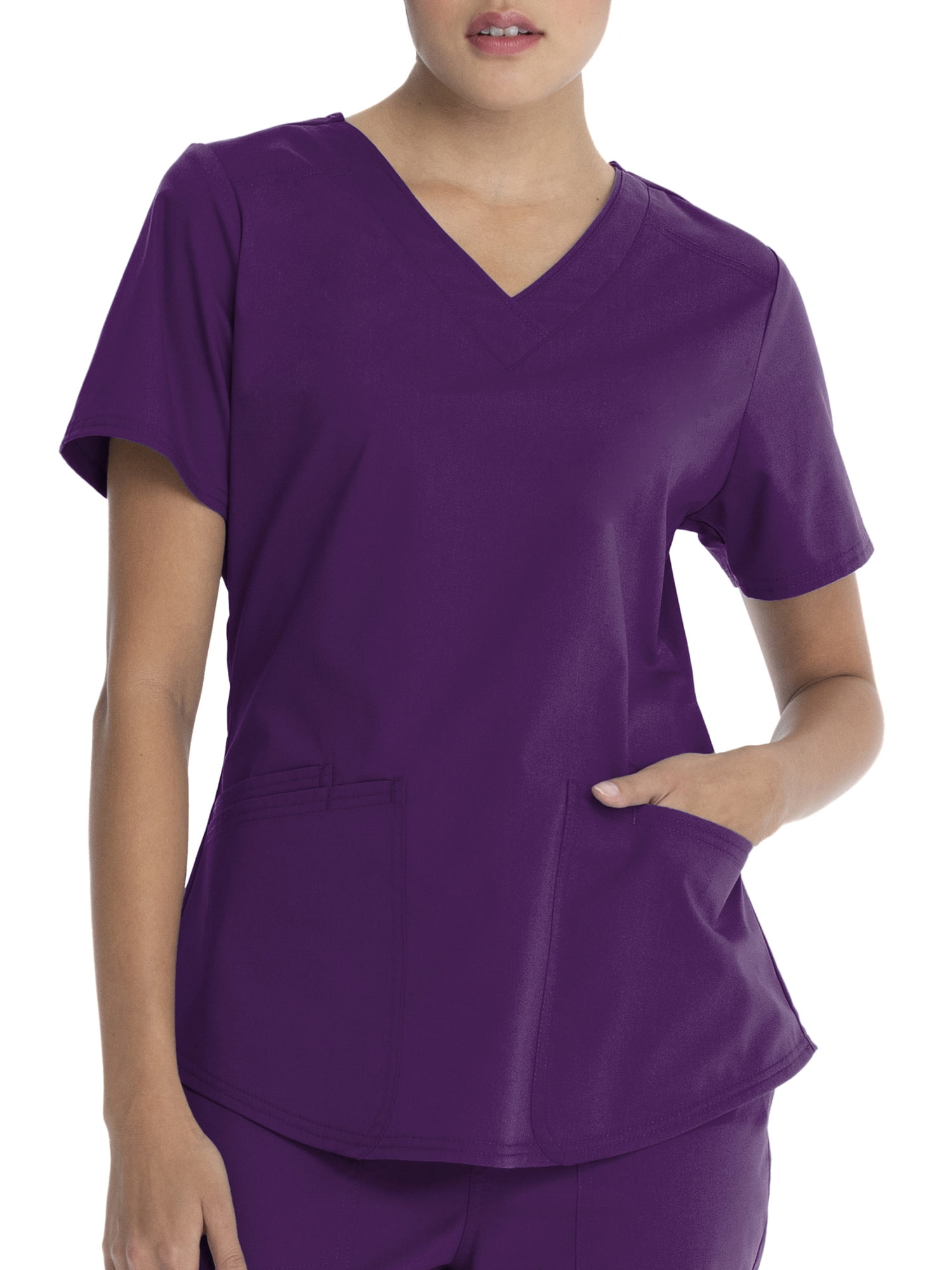 Scrubstar Women's Core Essentials Stretch V-Neck Scrub Top WM01T893 ...