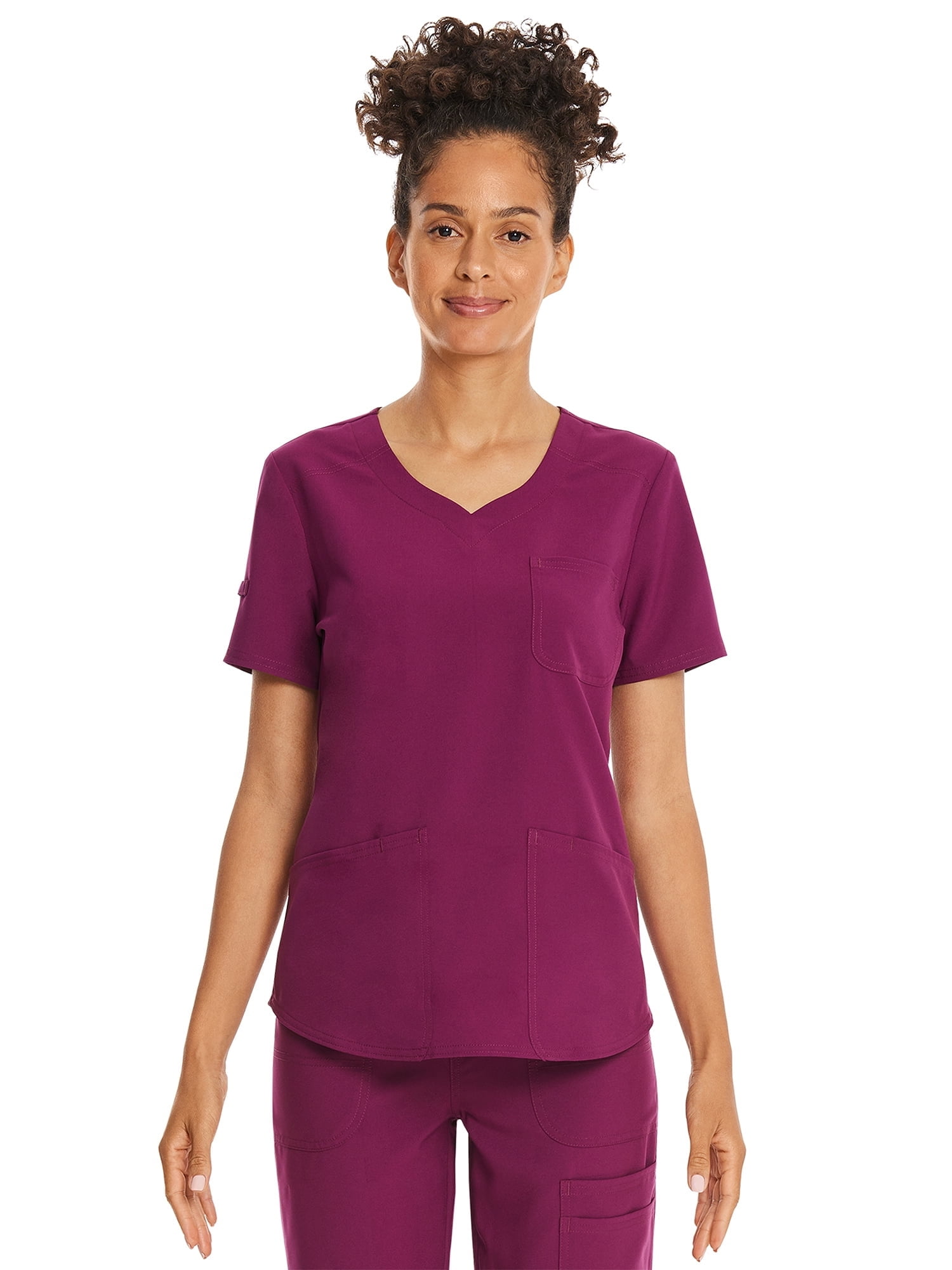 Scrubstar Women's Sweetheart V-Neck Scrub Top, Polyester, Durable ...