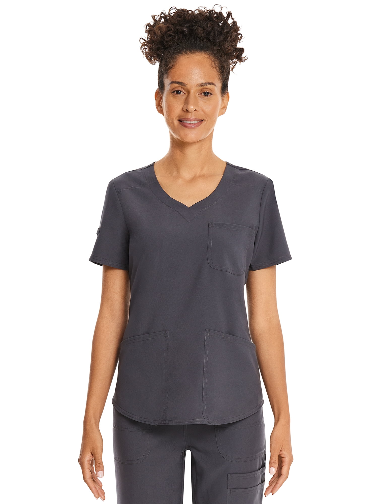 Scrubstar Women's Core Essentials Sweetheart V-Neck Scrub Top - Walmart.com
