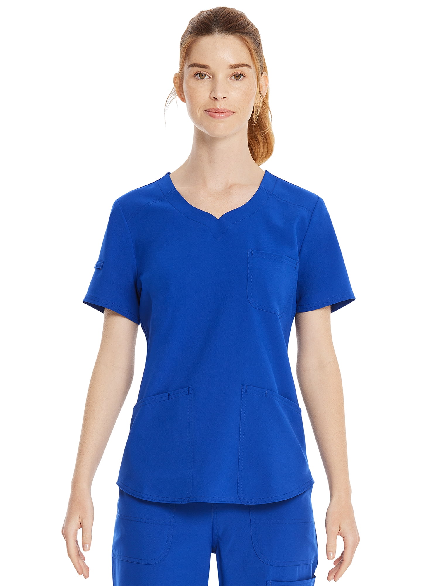 Scrubstar Women's Core Essentials Sweetheart V-Neck Scrub Top - Walmart.com