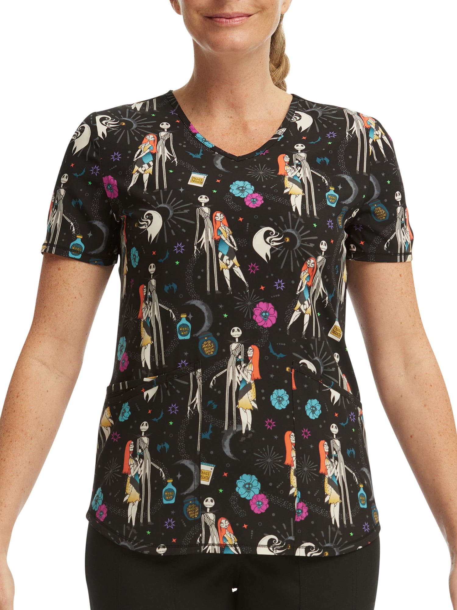 Scrubstar Women's Disney The Nightmare Before Christmas "Worm's Wort" V ...