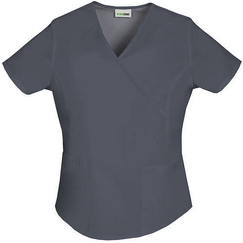 Scrubstar Women's Fashion Essentials Mock Wrap Scrub Top - Walmart.com