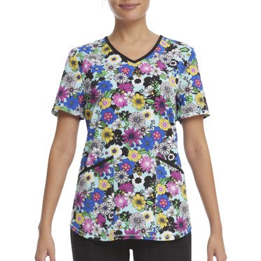 Scrubstar Women's Solid V-Neck Scrub Top - Walmart.com