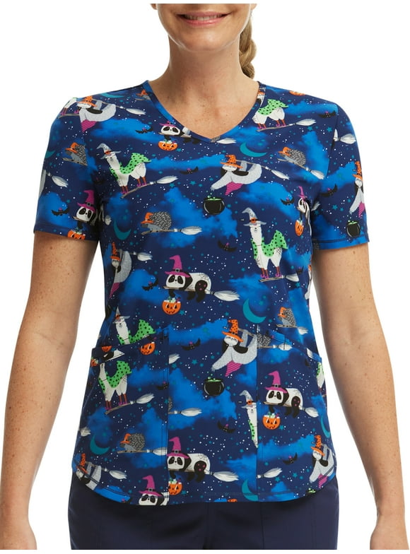 Halloween Scrub Top