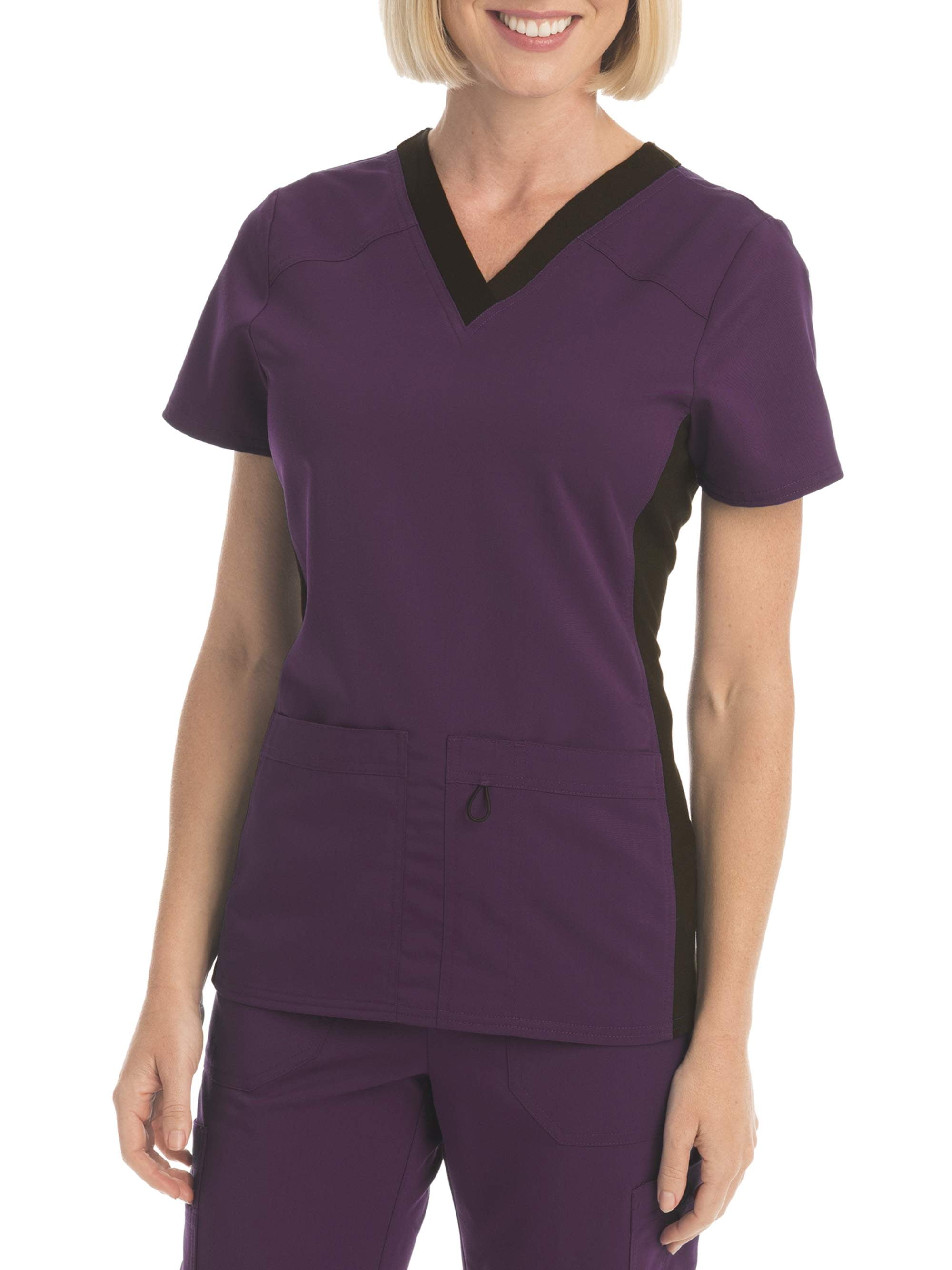 Scrubstar Women's Premium Collection Flexible V-Neck Scrub Top ...