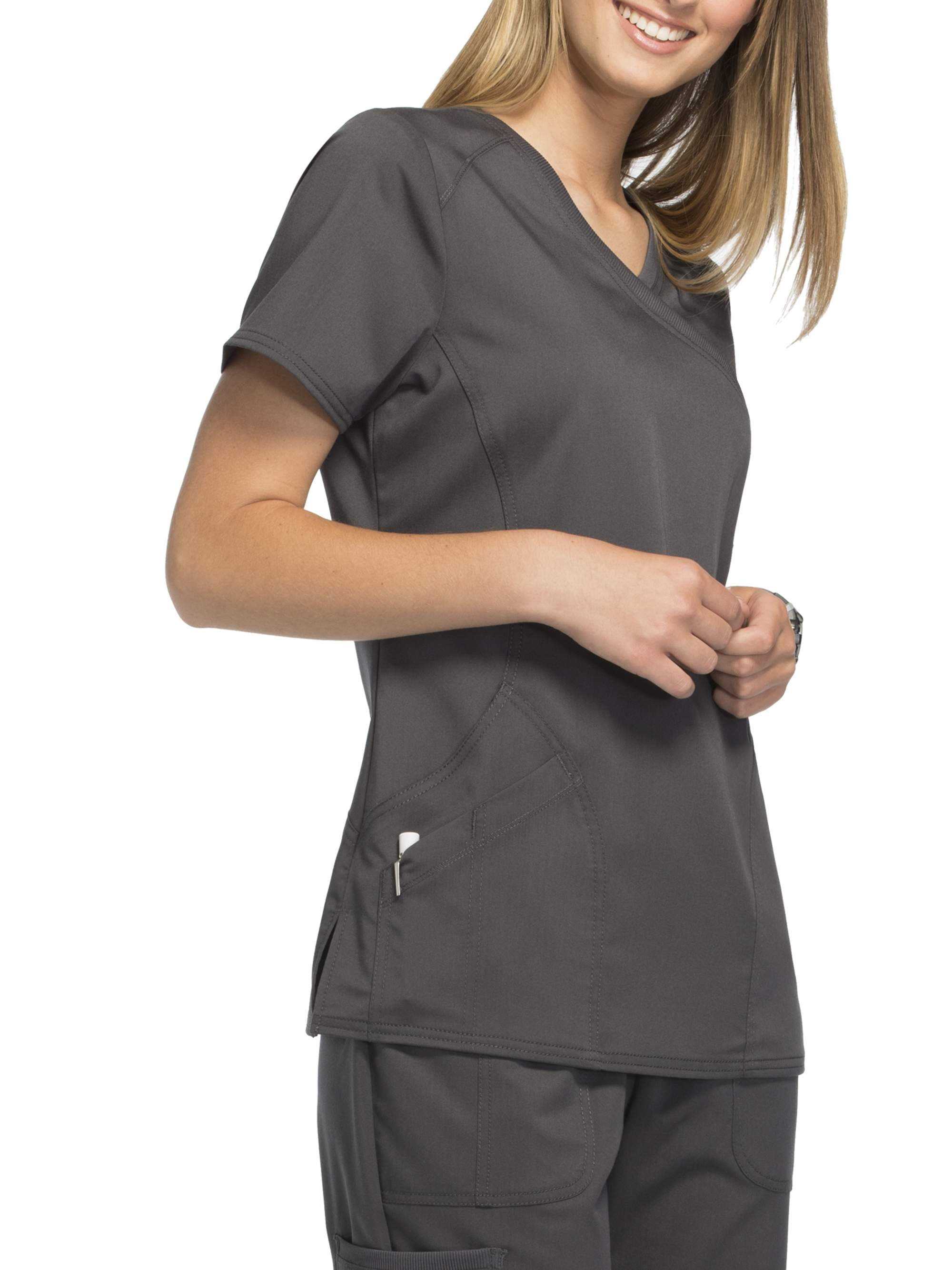 Scrubstar Women's Premium Mock Wrap Scrub Top - Walmart.com