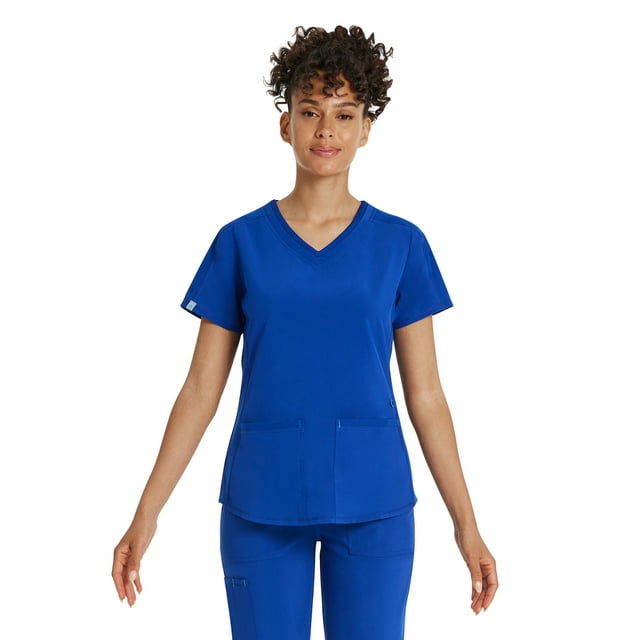 Scrubstar Women's Premium Performance Stretch Double V-Neck Scrub Top ...