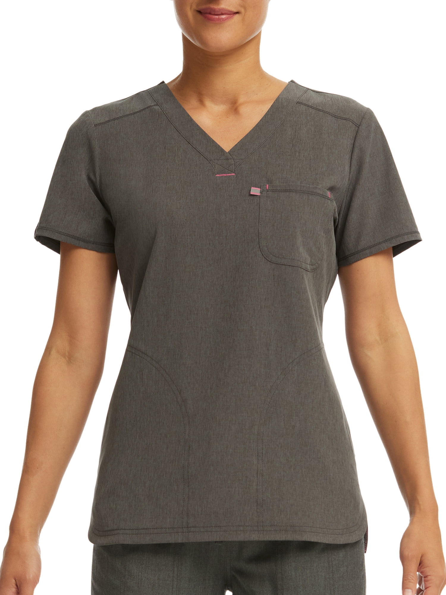 Scrubstar Women's Seasonal Henley Top Contemporary Fit, Earth-Friendly ...