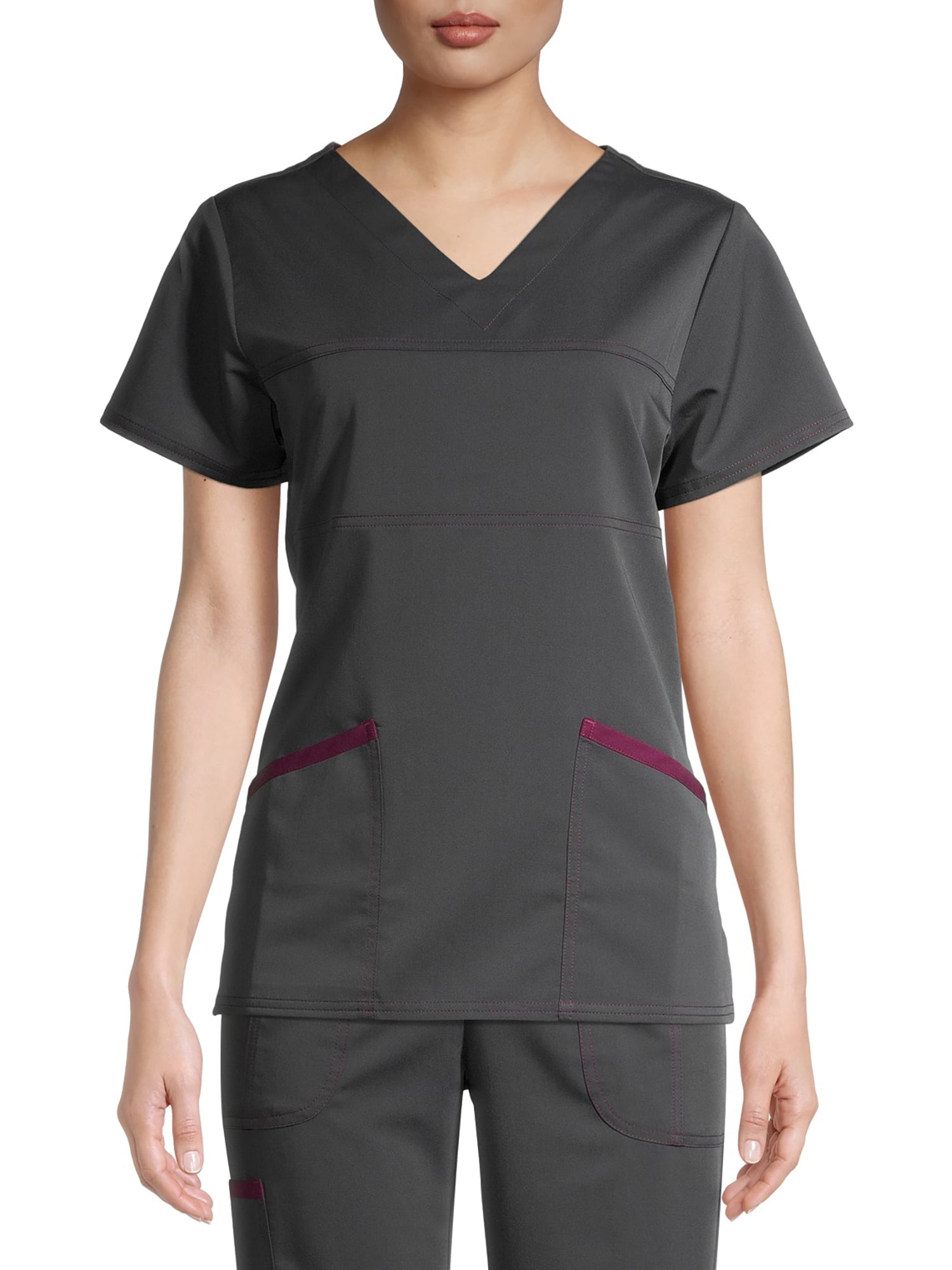 Scrubstar Women's Solid V-Neck Scrub Top - Walmart.com