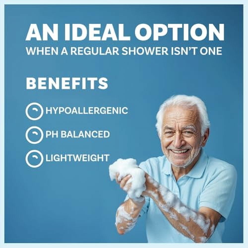 Scrubzz Disposable No Rinse Bathing Wipes - All-in-1 Single Use Shower ...