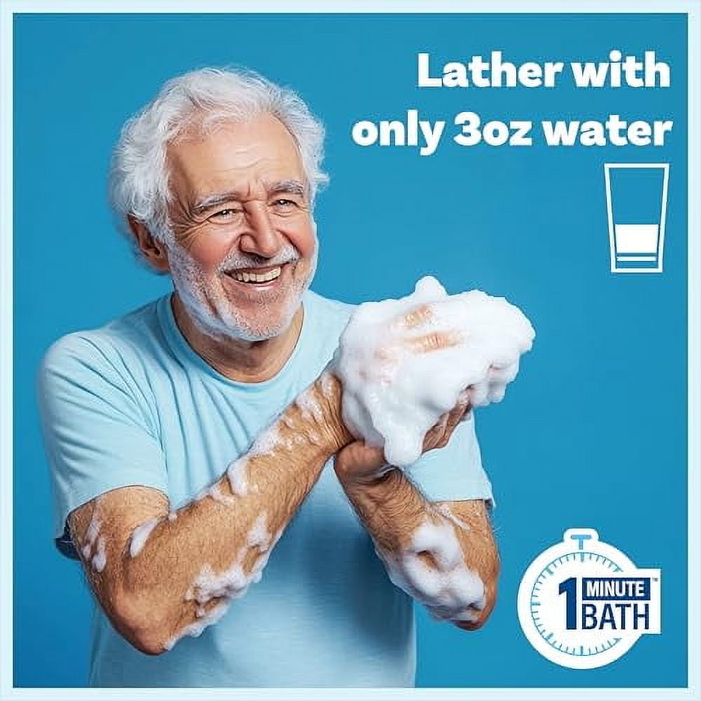 Scrubzz Disposable No Rinse Bathing Wipes for Sensitive Skin - All-in-1 ...