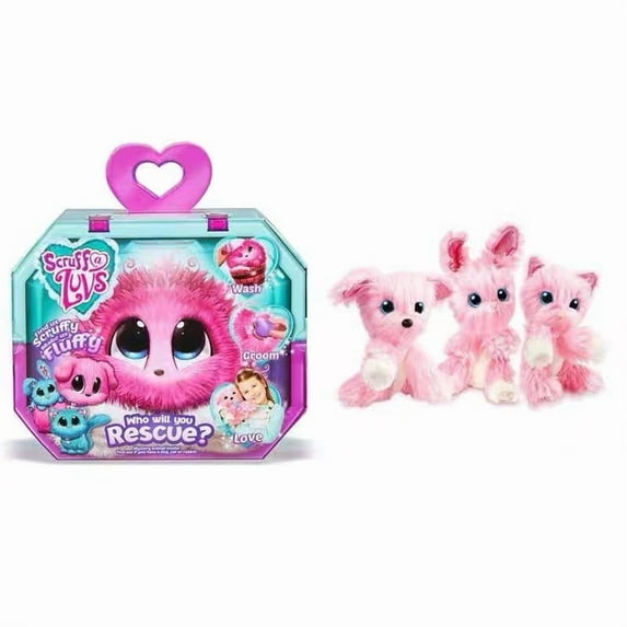 Scruff-a-Luvs Pet Scruffs Pink -Mystery Plush Toy,Wash to Reveal 1 Pcs ...