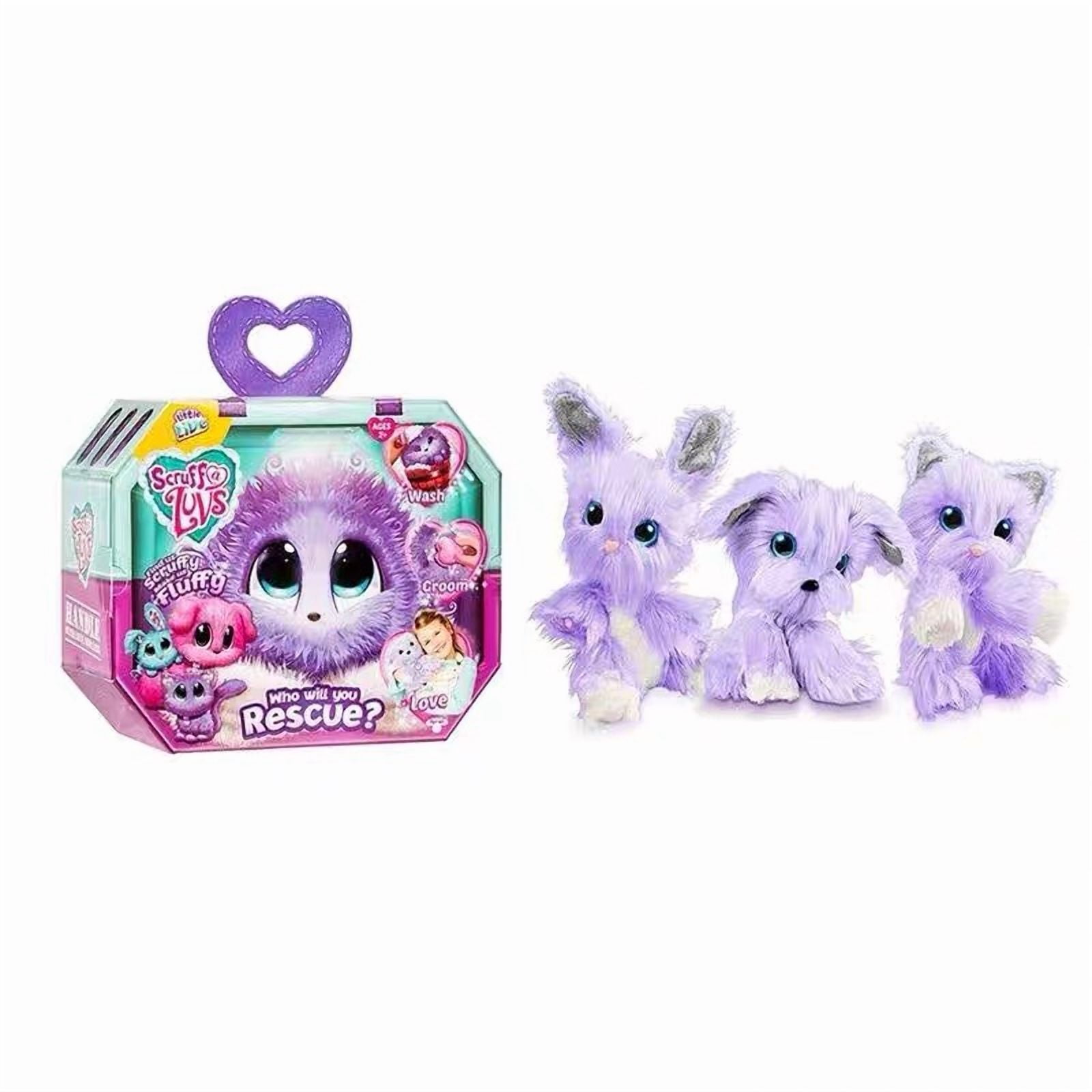 Scruff-a-Luvs Pet Scruffs Purple -Mystery Plush Toy,Wash to Reveal 1 ...