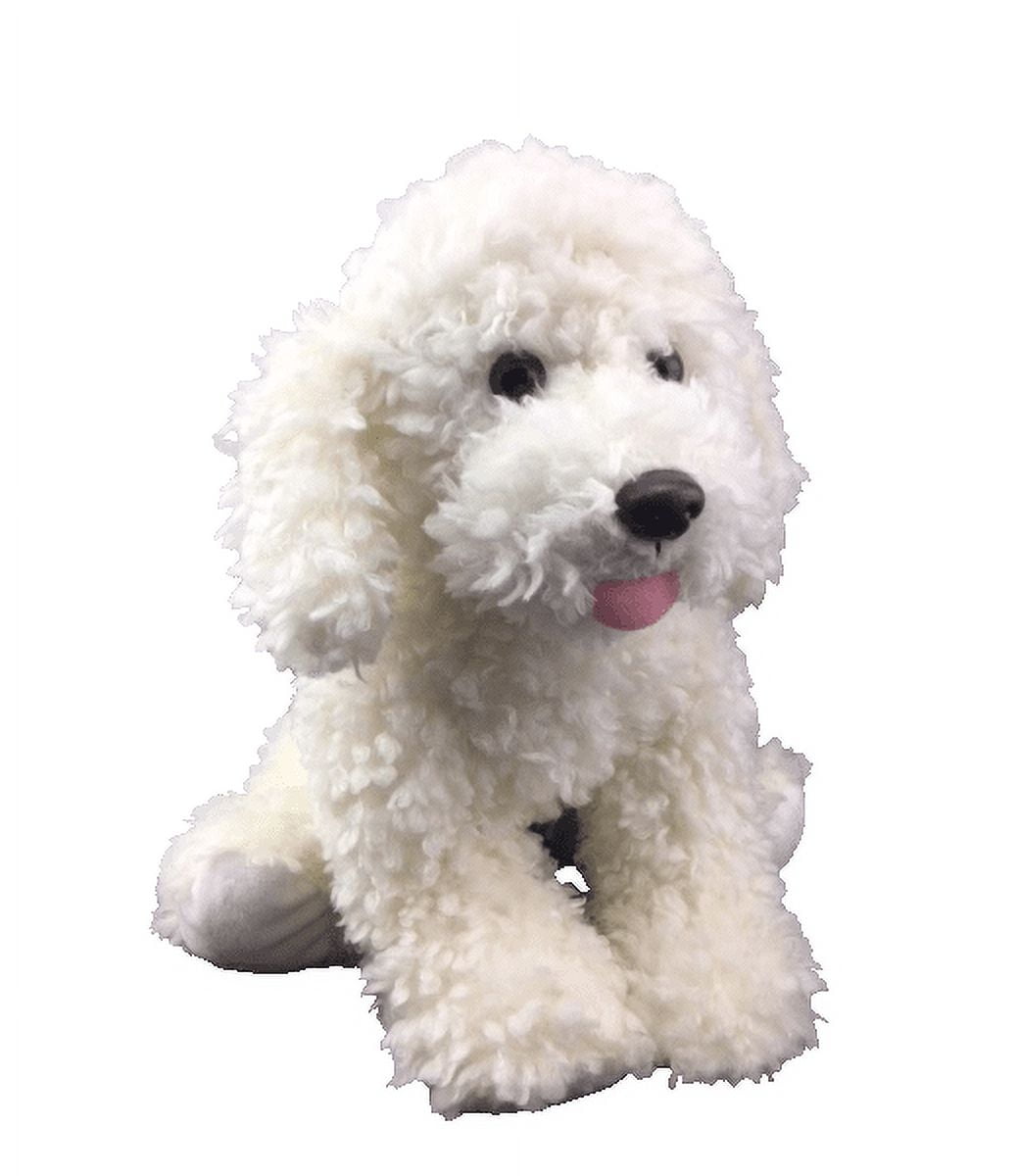 Scruffles the Dog Plush Toy - 8-inch Soft Stuffed Animal in Pink Satin ...