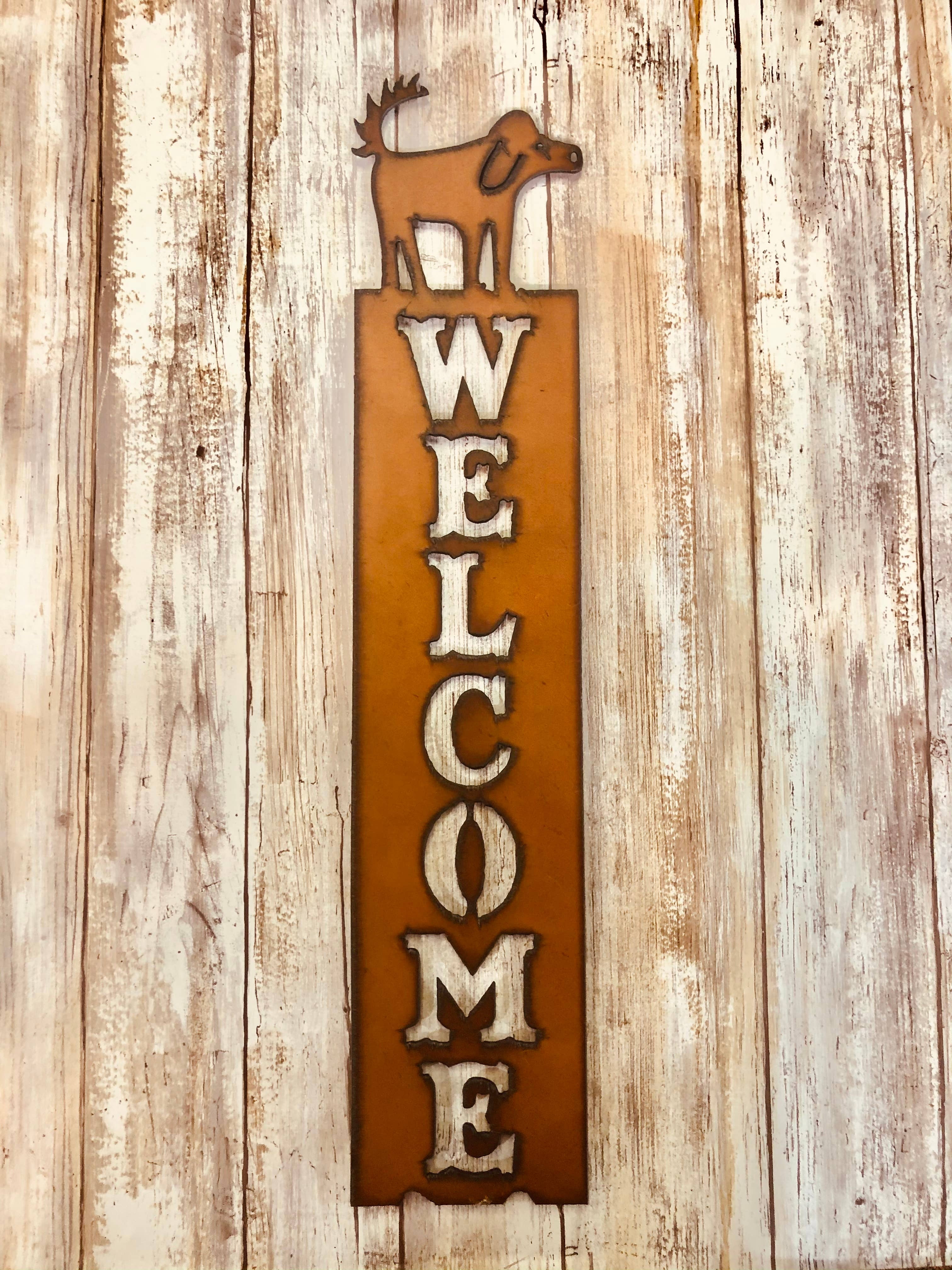 Scruffy Dog Vertical Welcome Sign - Walmart.com