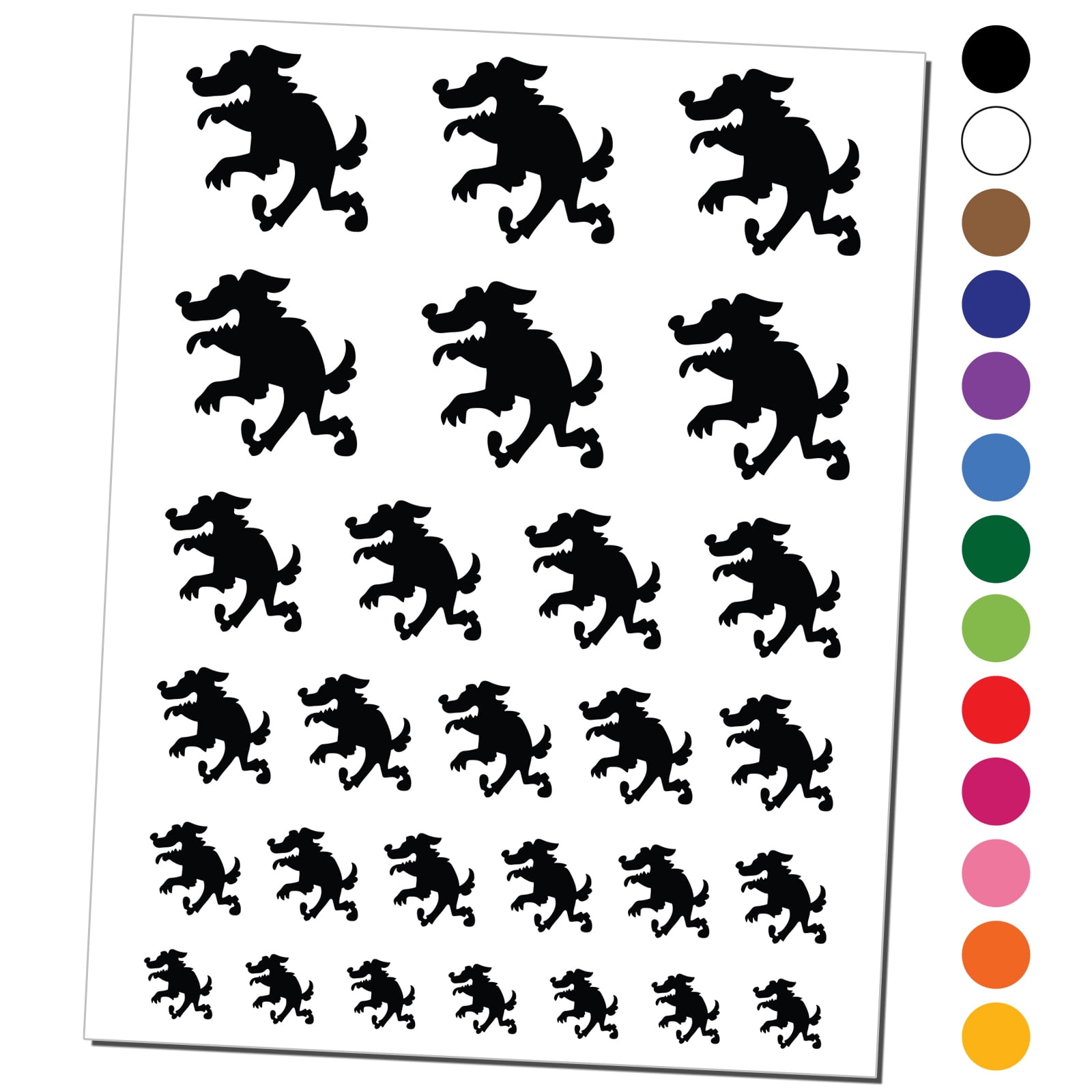 Scruffy Werewolf Dog Wolf Man Monster Halloween Water Resistant ...