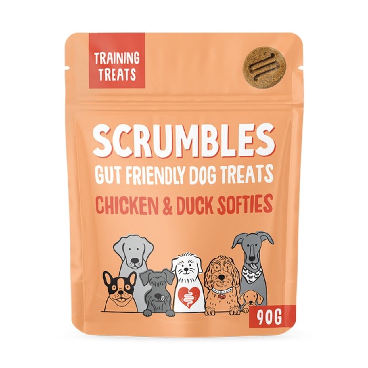 Scrumbles Dog Treats Softies Chicken and Duck Training Treats 90g ...