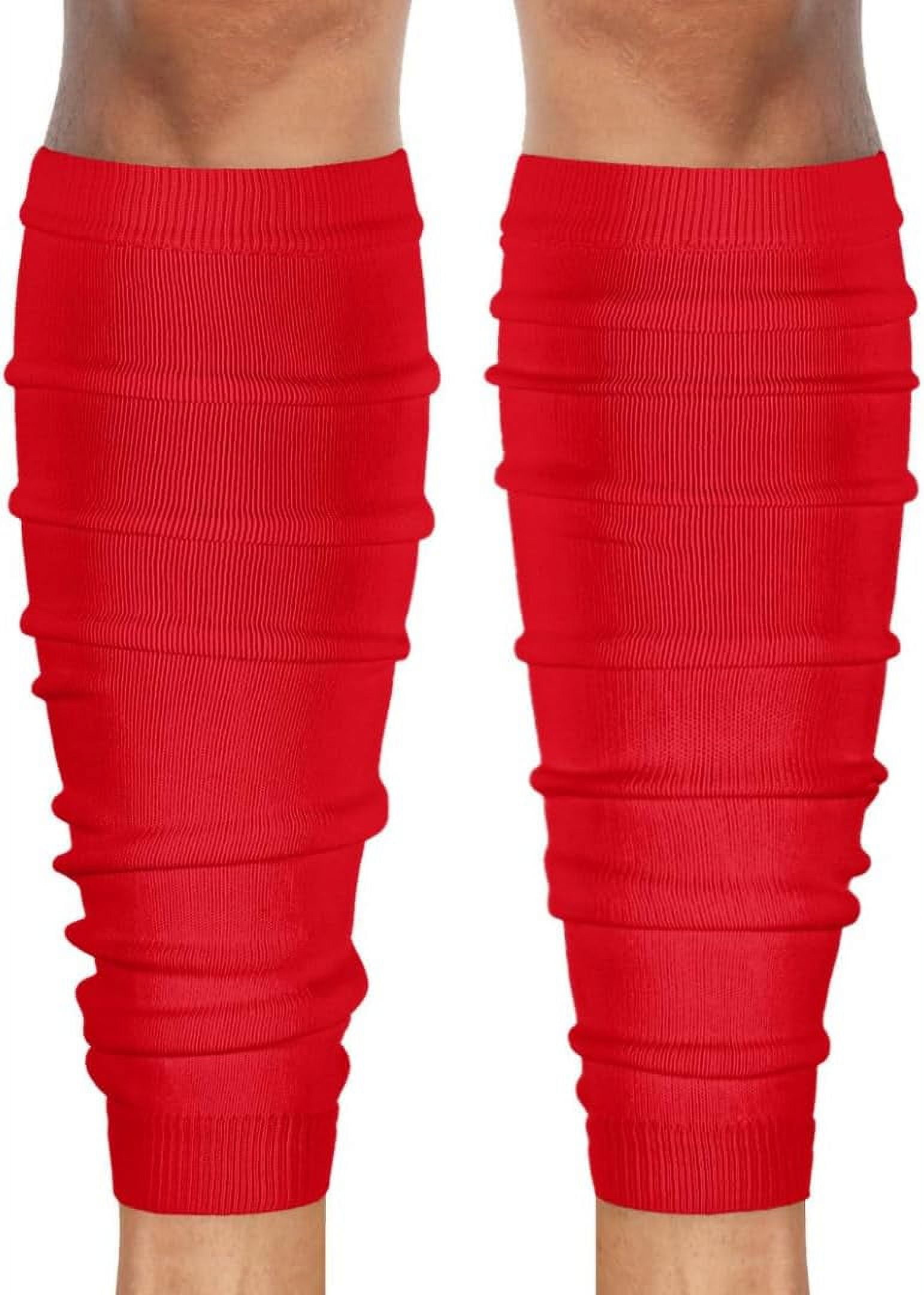 Scrunched Football Leg Sleeves [1 Pair] - Leg Calf Protection For Adult ...