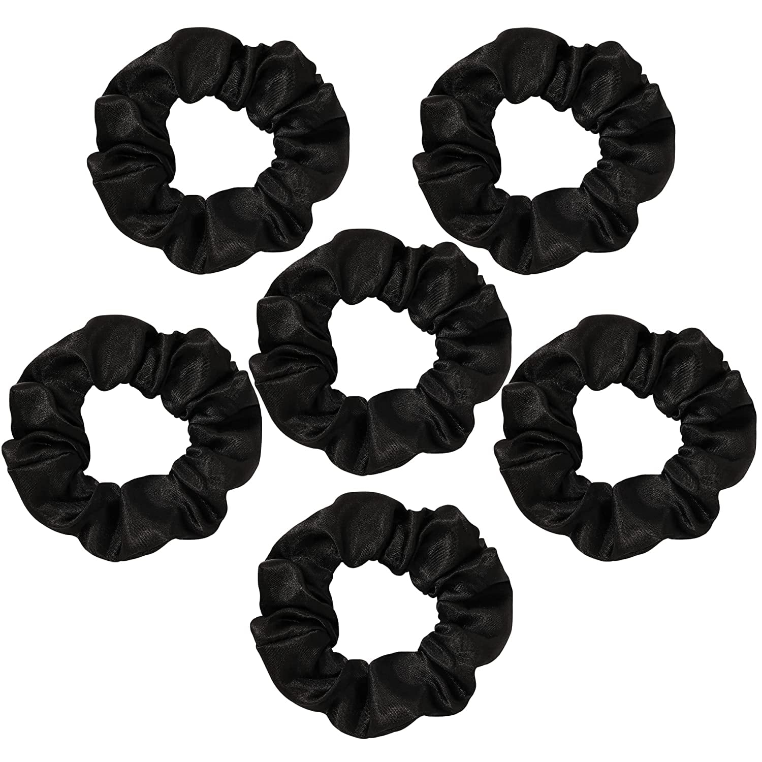 Scrunchies Hair Ties Satin Silk - Hair Bands Scrunchy for Thick Curl ...