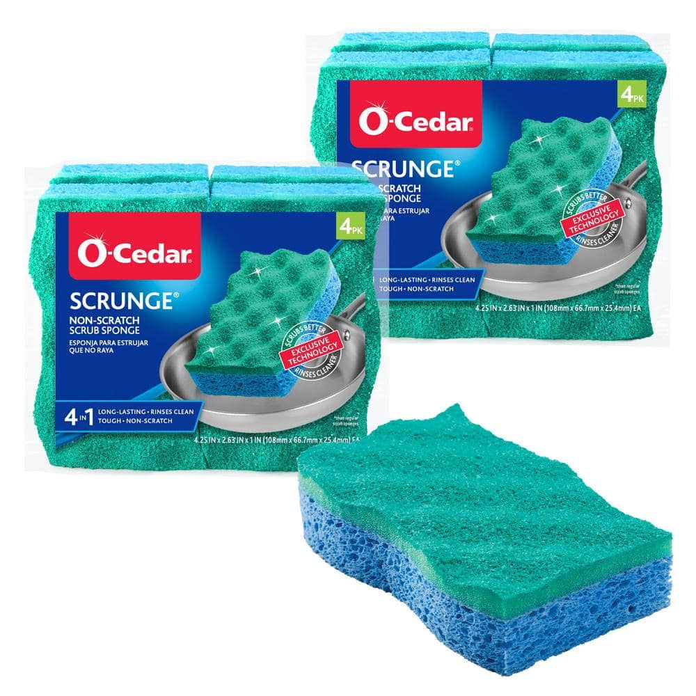 Scrunge Multi-Use No Scratch Sponge (8 Sponges) - Walmart.com