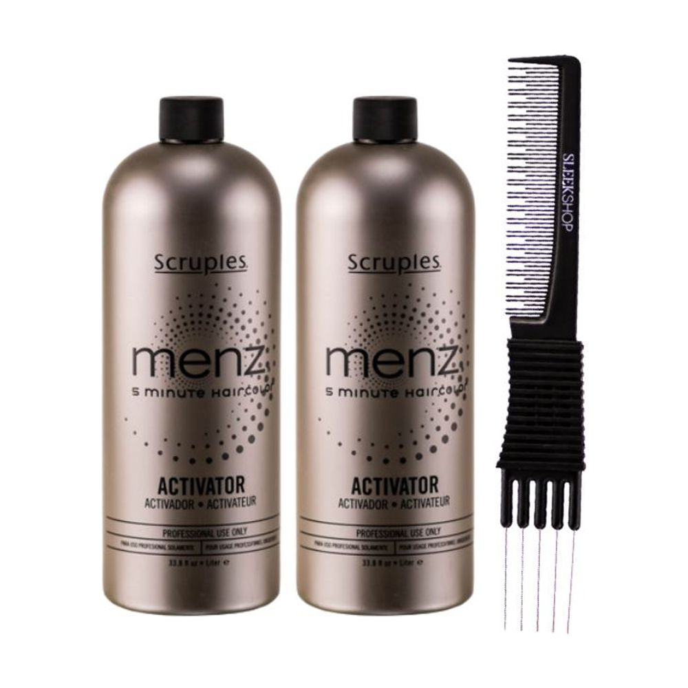Scruples Menz Activator (33.8 oz) with SLEEKSHOP Teasing Comb Pack of 2 ...