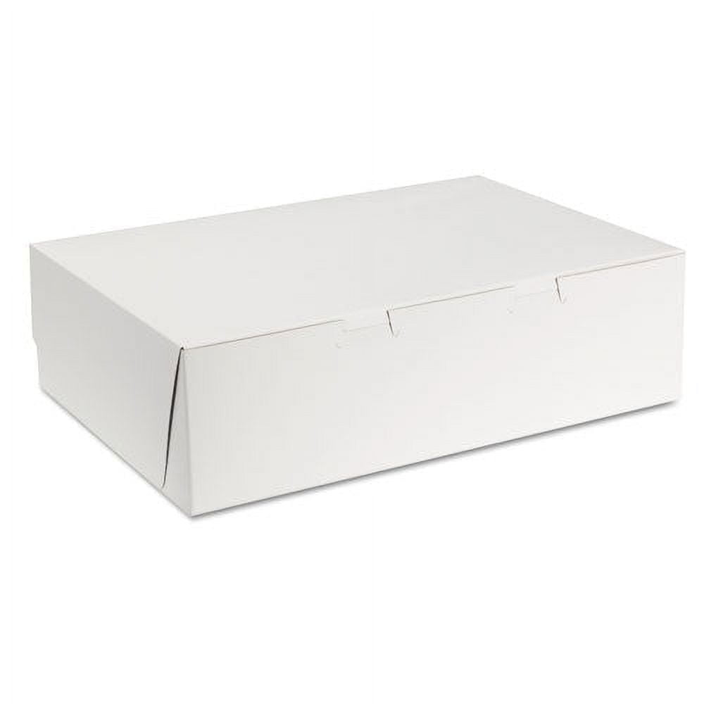 Sct Tuck-Top Bakery Boxes, 14 X 10 X 4, White, 100-Carton - Walmart.com