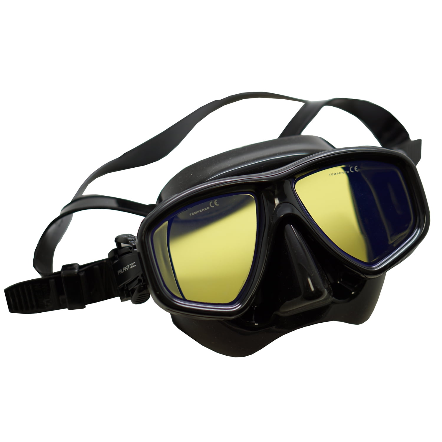 Scuba Choice Colored Anti-UV Lenses Snorkeling/ Dive Mask, Black ...