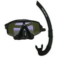 Scuba Choice Dive Mask With Yellow Mirror Coated Lense + Black Snorkel ...