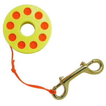 Scuba Diving Compact Finger Spool with Plastic Handle 65ft - Orange ...