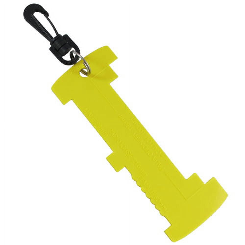 Scuba Choice Scuba Diving Shellfish Measuring Gauge with Clip (Yellow ...