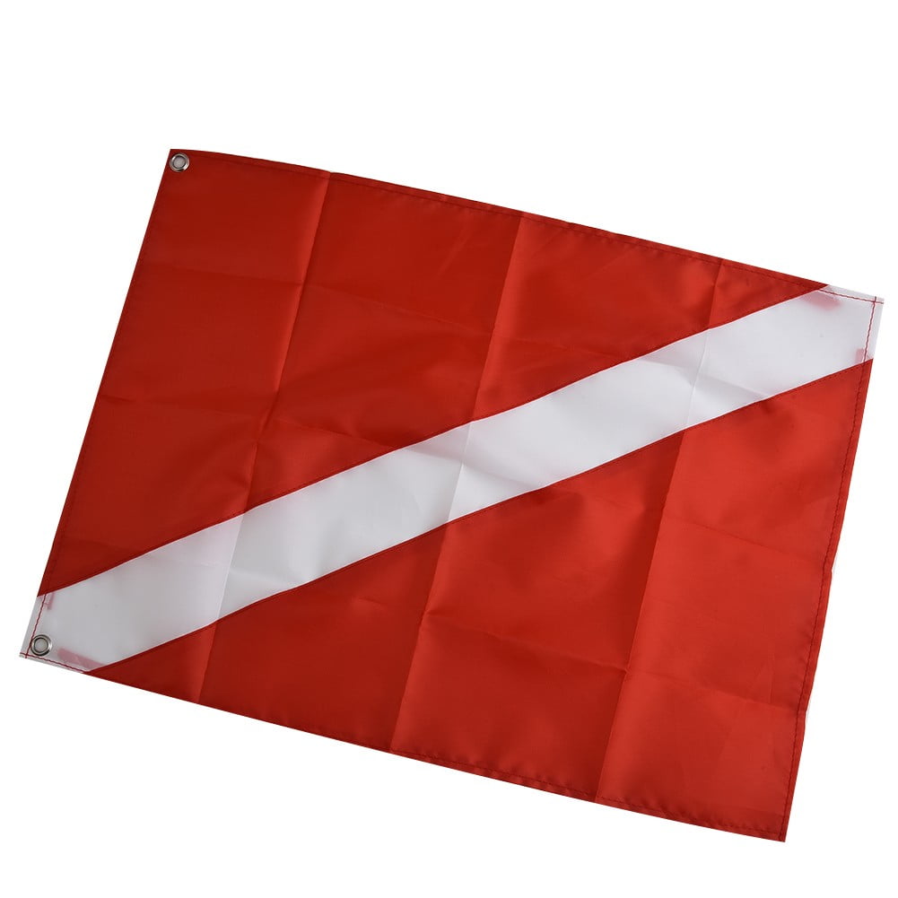 Scuba Dive Boat Flag Scuba Diving Sign Durable Marker Lightweight Red ...