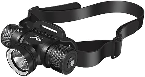 Scuba Dive Light Headlamp Super Bright Rechargeable Flashlight IPX8 ...