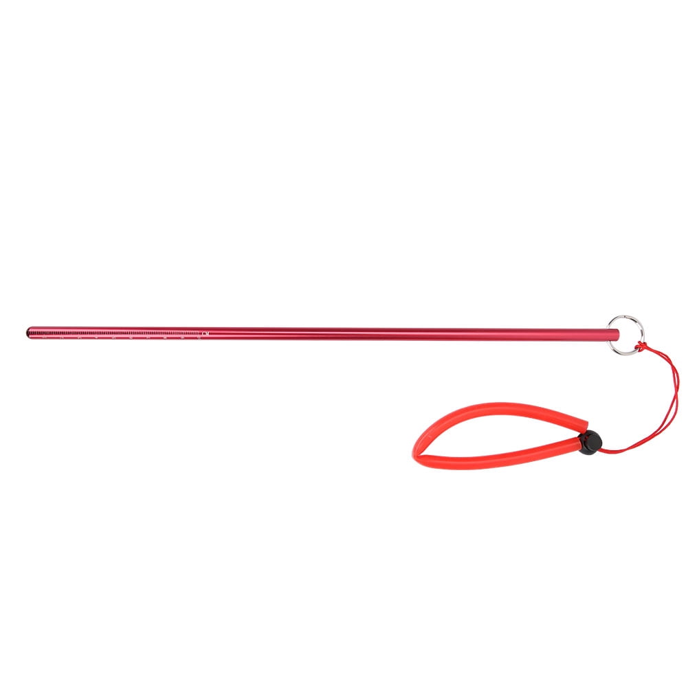 Scuba Dive Pointer Stick with Measurement adjustable Lanyard (Red, 10cm ...