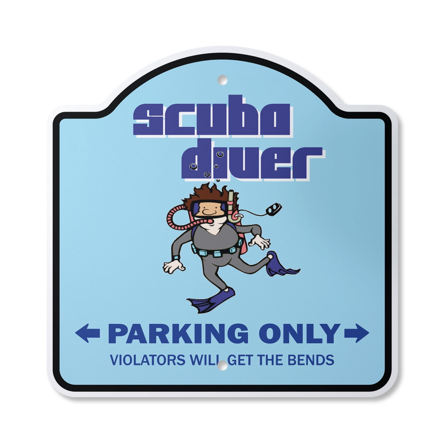 Scuba Diver 14" X 14" Sign | Indoor/Outdoor Plastic | SignMission ...